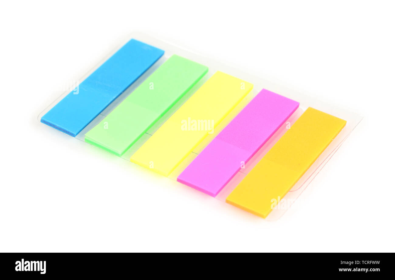 Stack of colorful Sticky Notes isolated on white Stock Photo - Alamy