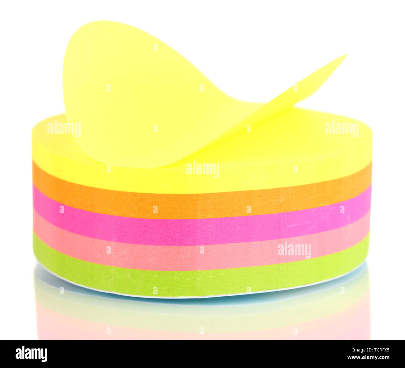 Stack of colorful Sticky Notes isolated on white Stock Photo - Alamy