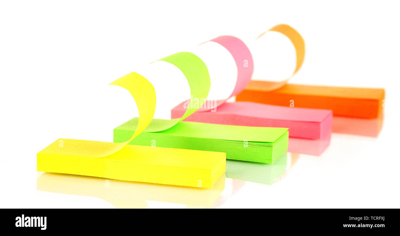 Colorful Sticky Notes isolated on white Stock Photo - Alamy