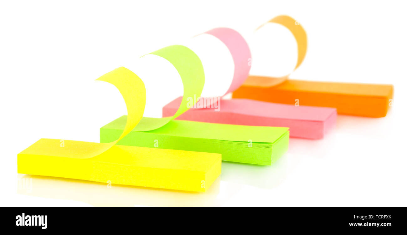 Colorful Sticky Notes isolated on white Stock Photo - Alamy