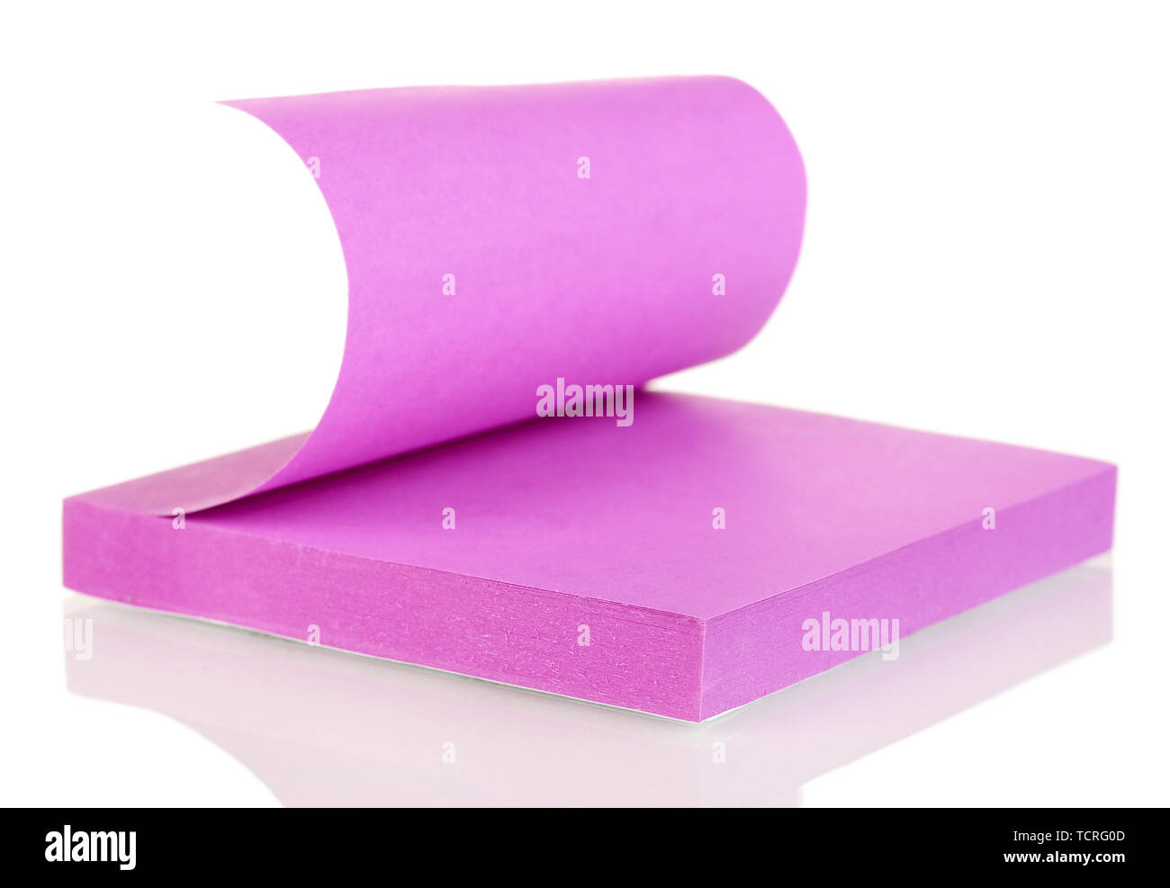 Lilac sticky notes isolated on white Stock Photo - Alamy