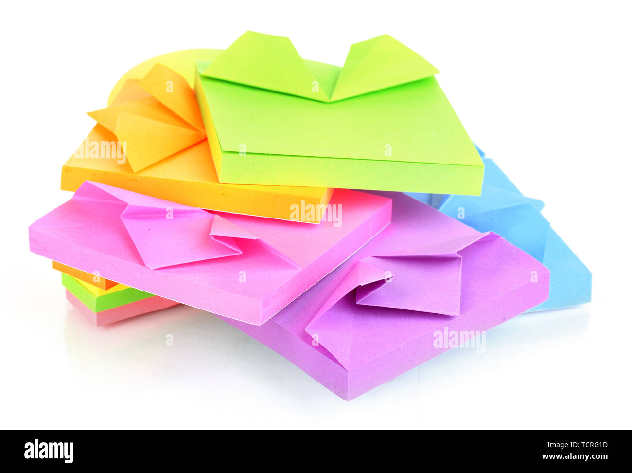 Colorful sticky notes isolated on white Stock Photo - Alamy