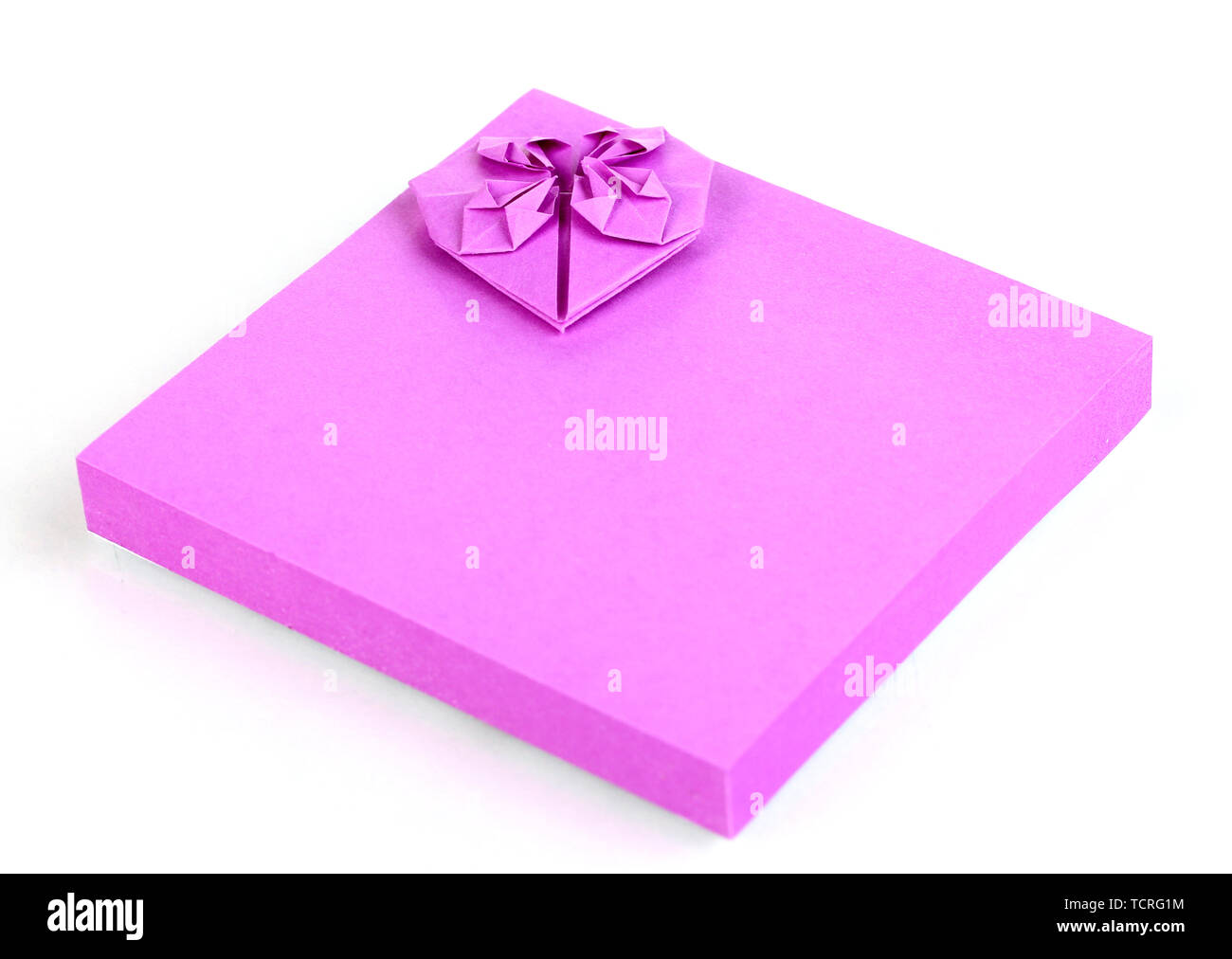 Lilac sticky notes isolated on white Stock Photo - Alamy