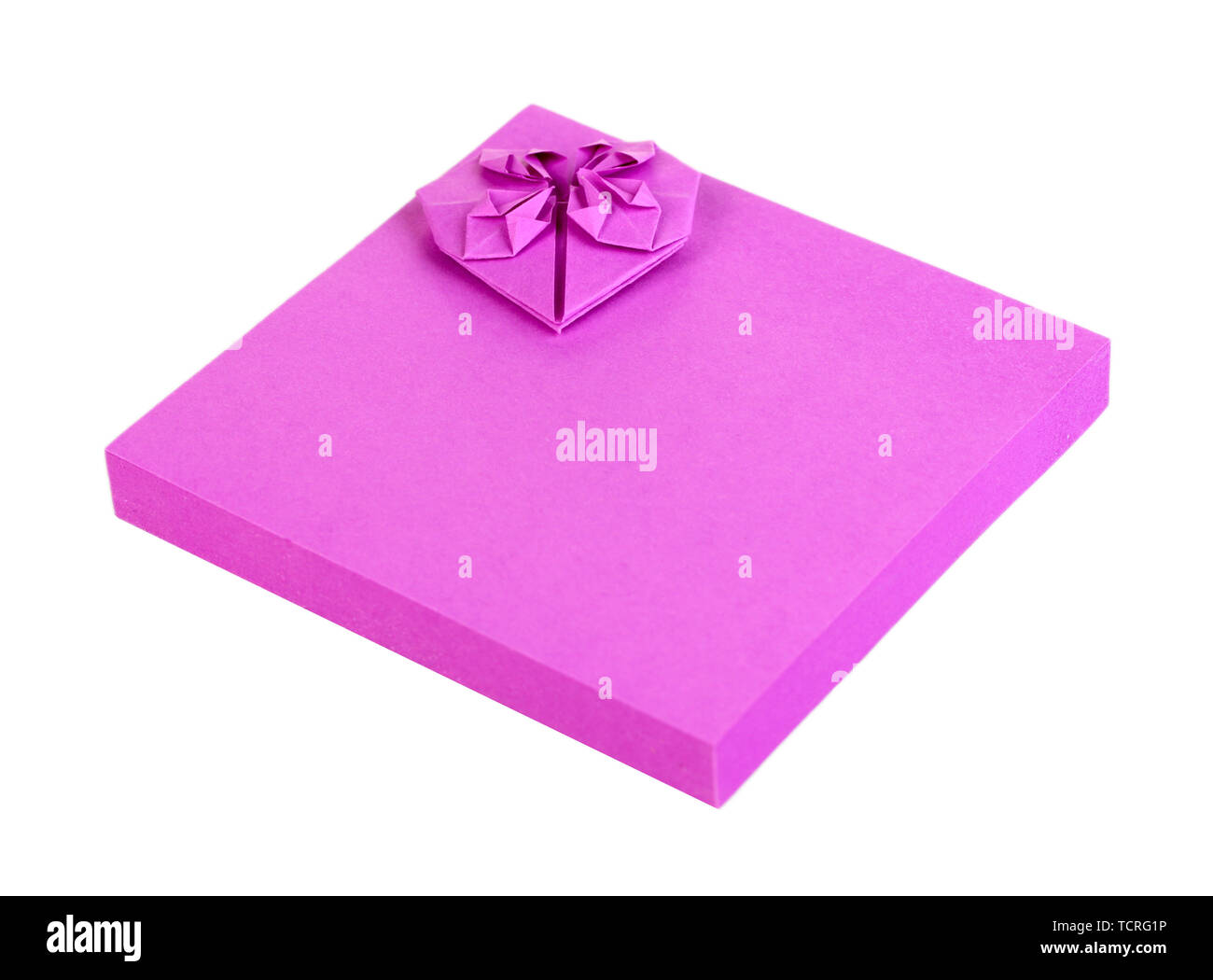 Lilac sticky notes isolated on white Stock Photo - Alamy