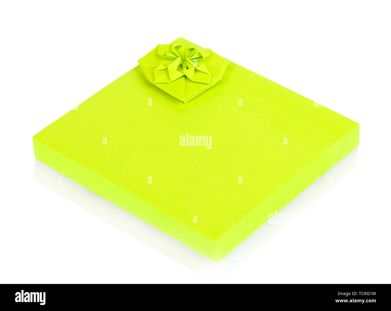 Origami note heart Cut Out Stock Images & Pictures - Alamy