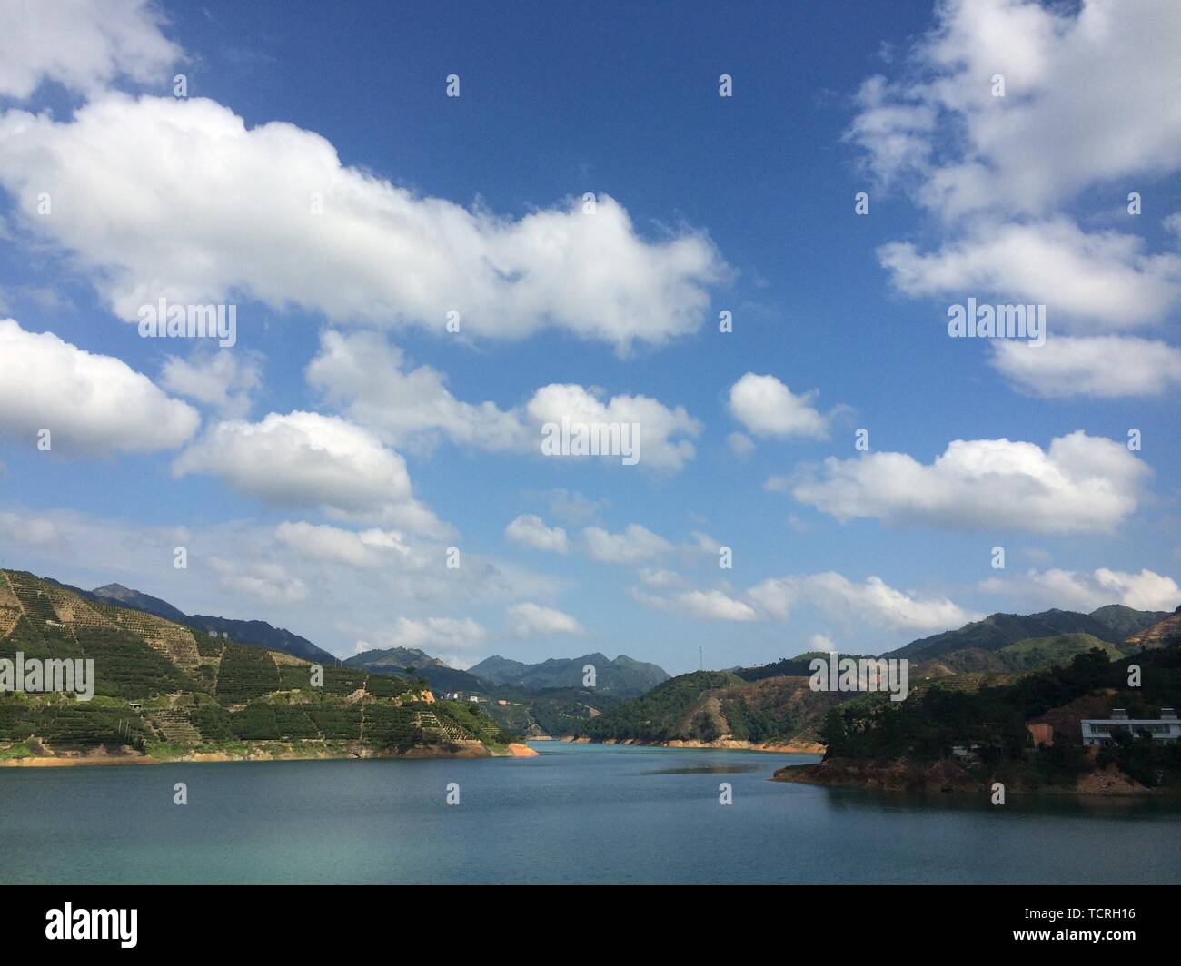Blue sky Baiyun Mountain Stock Photo - Alamy