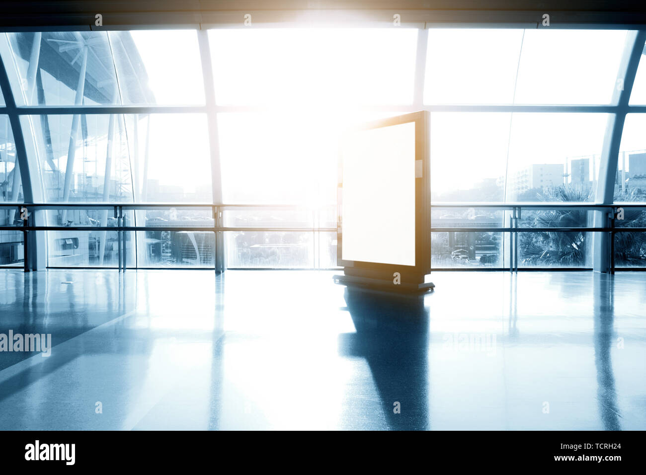 cityscape and skyline of modern city through windows Stock Photo - Alamy