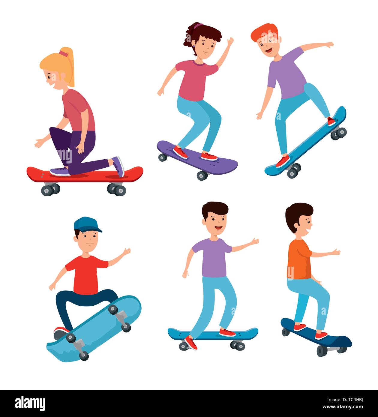 Skateboarding helmet skatepark Stock Vector Images - Alamy
