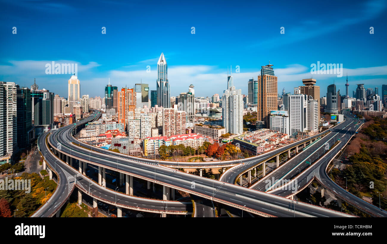 Shanghai City Architecture Scenery Stock Photo - Alamy