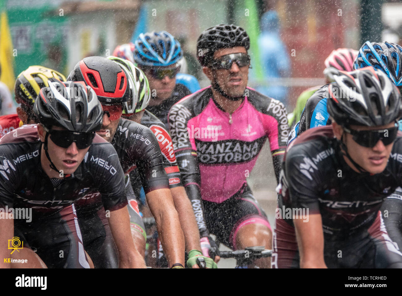 Cycling Race Around Qinghai Lake Stock Photo - Alamy
