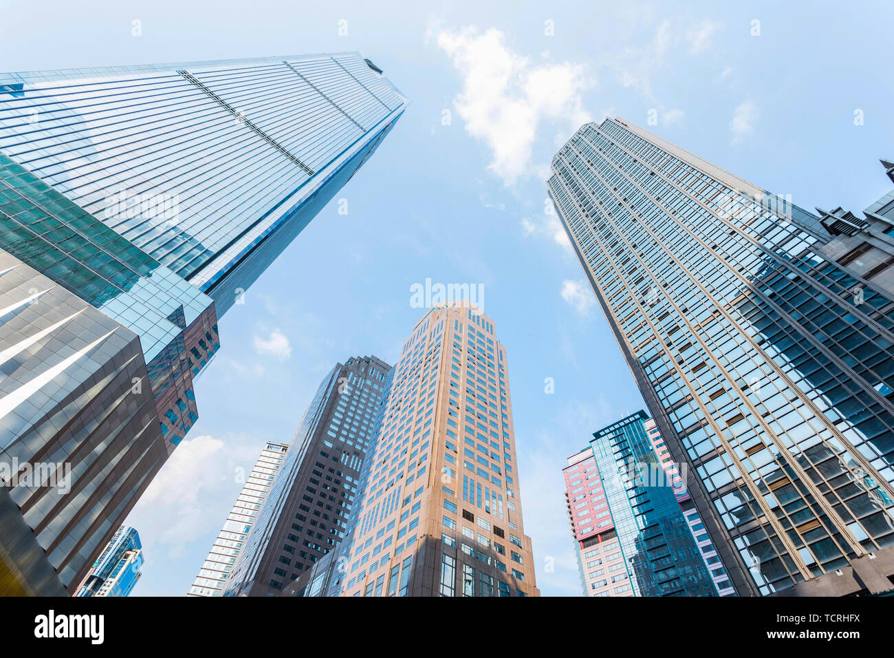 Low angle view of skyscrapers Stock Photo - Alamy
