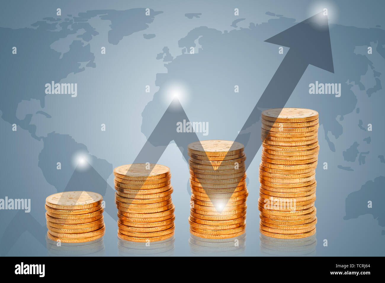 Economic growth and financial growth Stock Photo - Alamy