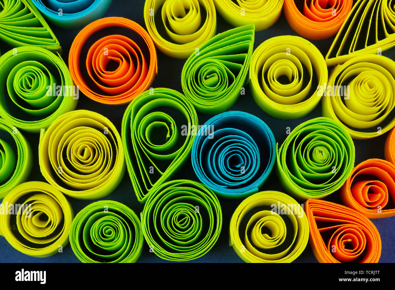 Colorful quilling close-up Stock Photo - Alamy