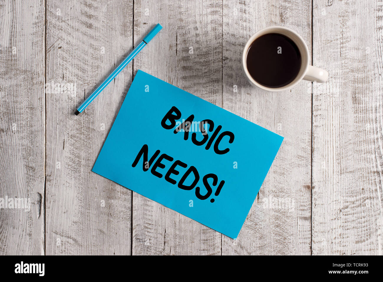 Conceptual hand writing showing Basic Needs. Concept meaning ...