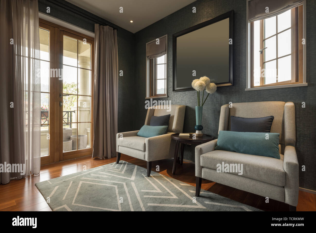 Interior of modern living rooms Stock Photo - Alamy