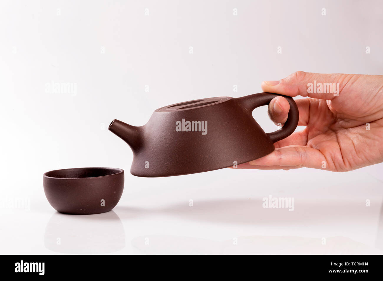 purple sand tea set Stock Photo - Alamy