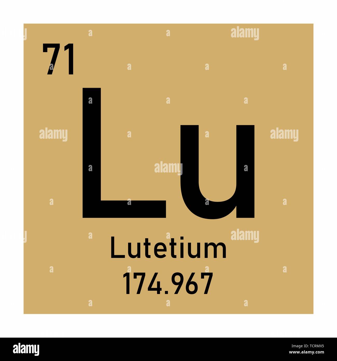 Lutetium chemical symbol Stock Vector Image & Art - Alamy