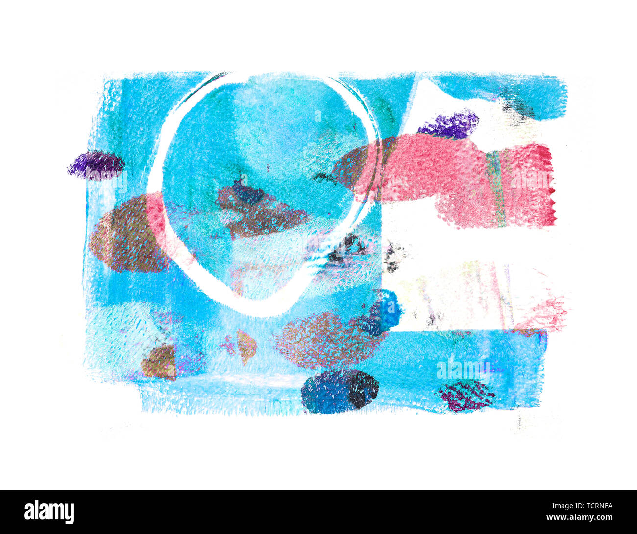 Blue abstract collage Cut Out Stock Images & Pictures - Alamy