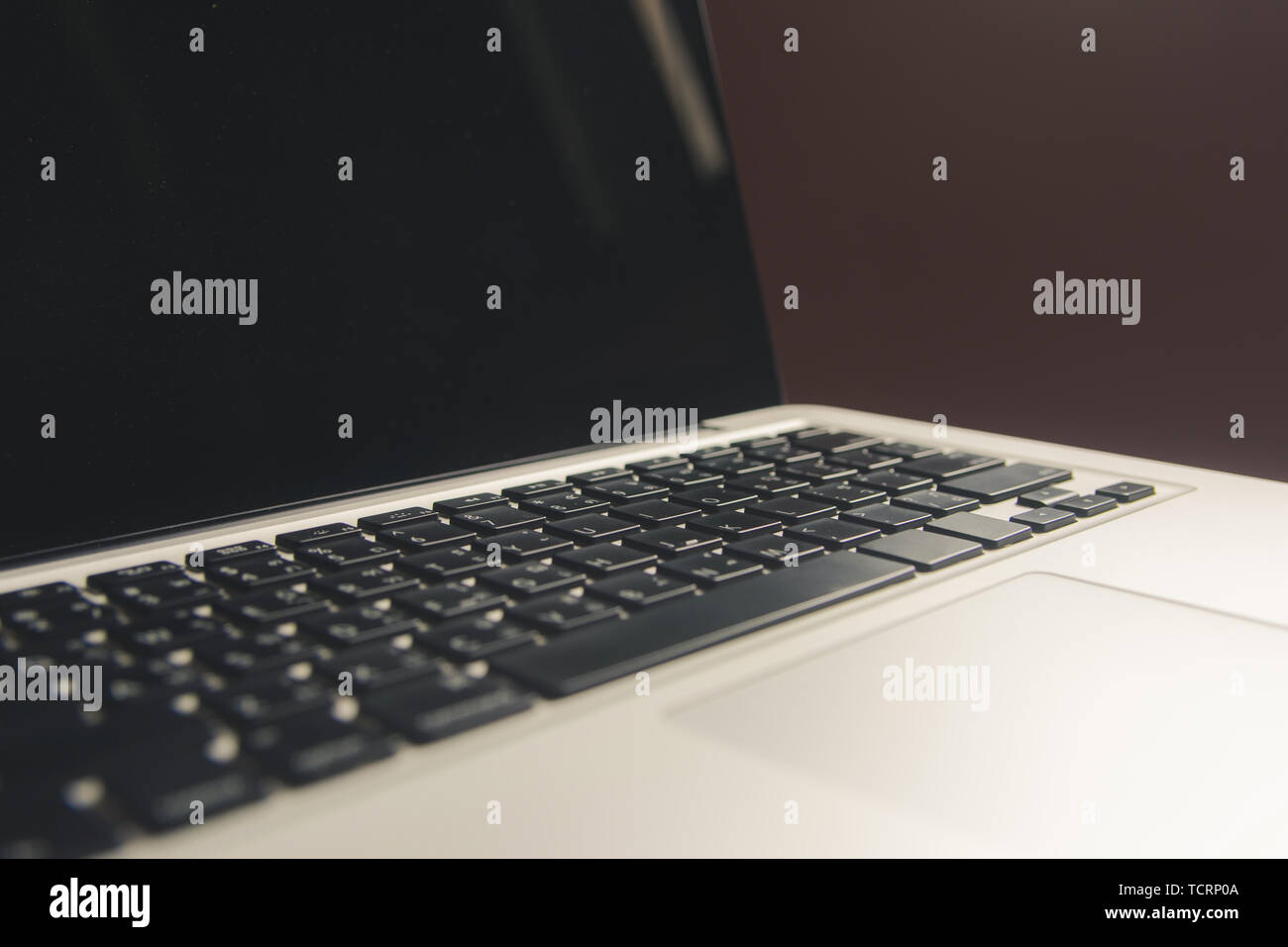 Keyboard laptop close up background Stock Photo - Alamy