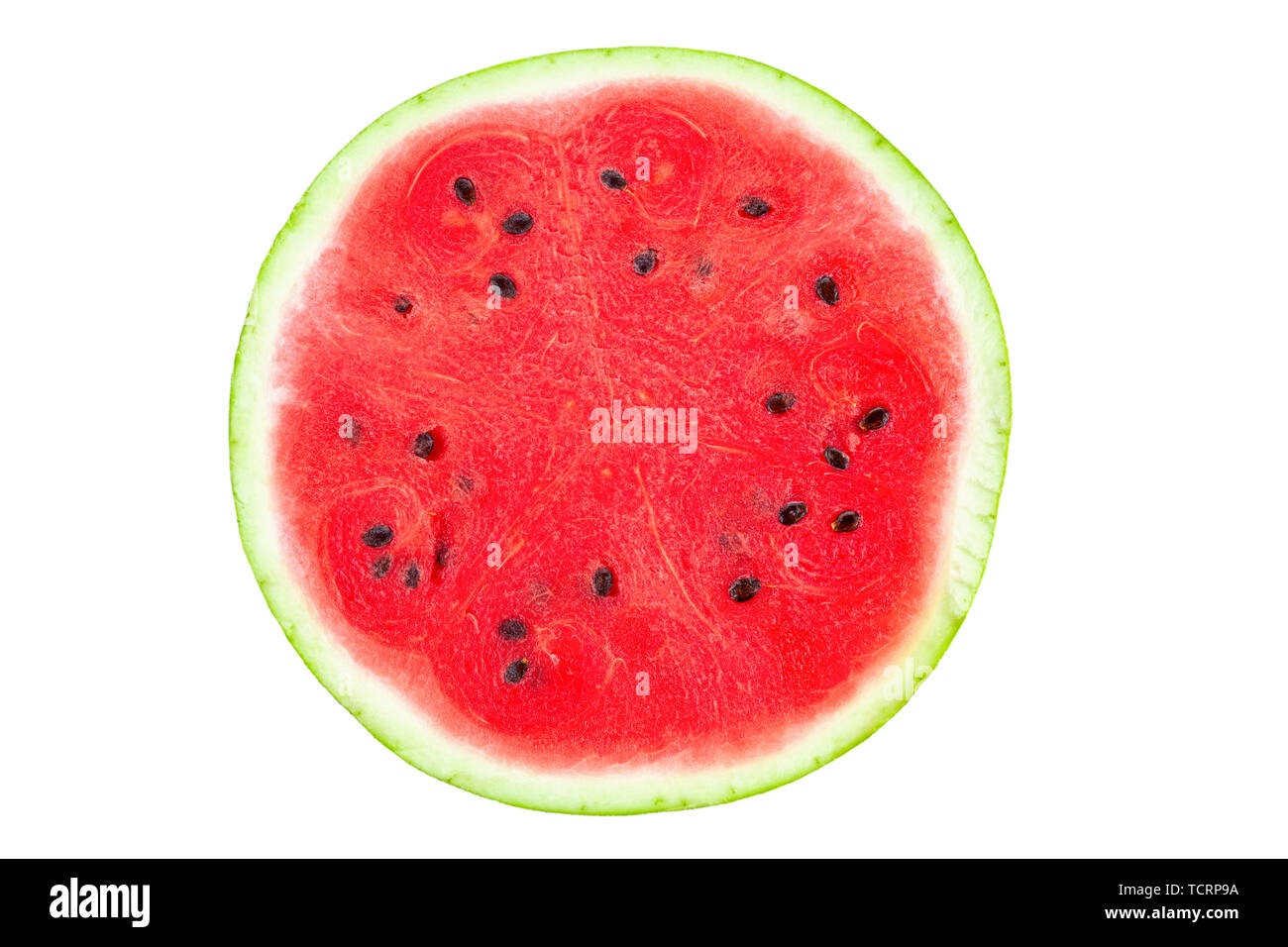 A half of fresh watermelon isolated on white background. File contains ...