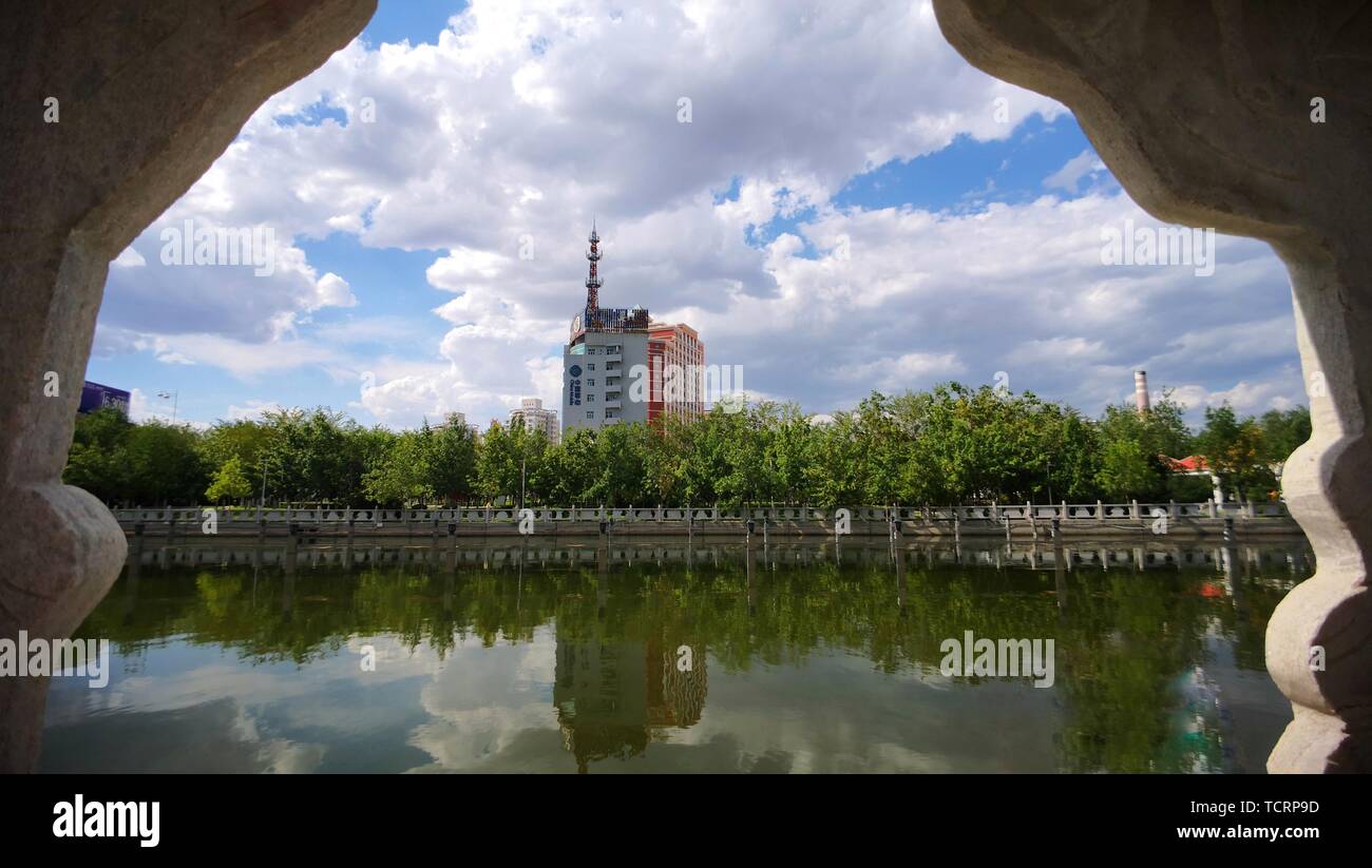 Landscape of the Karamay Stock Photo - Alamy