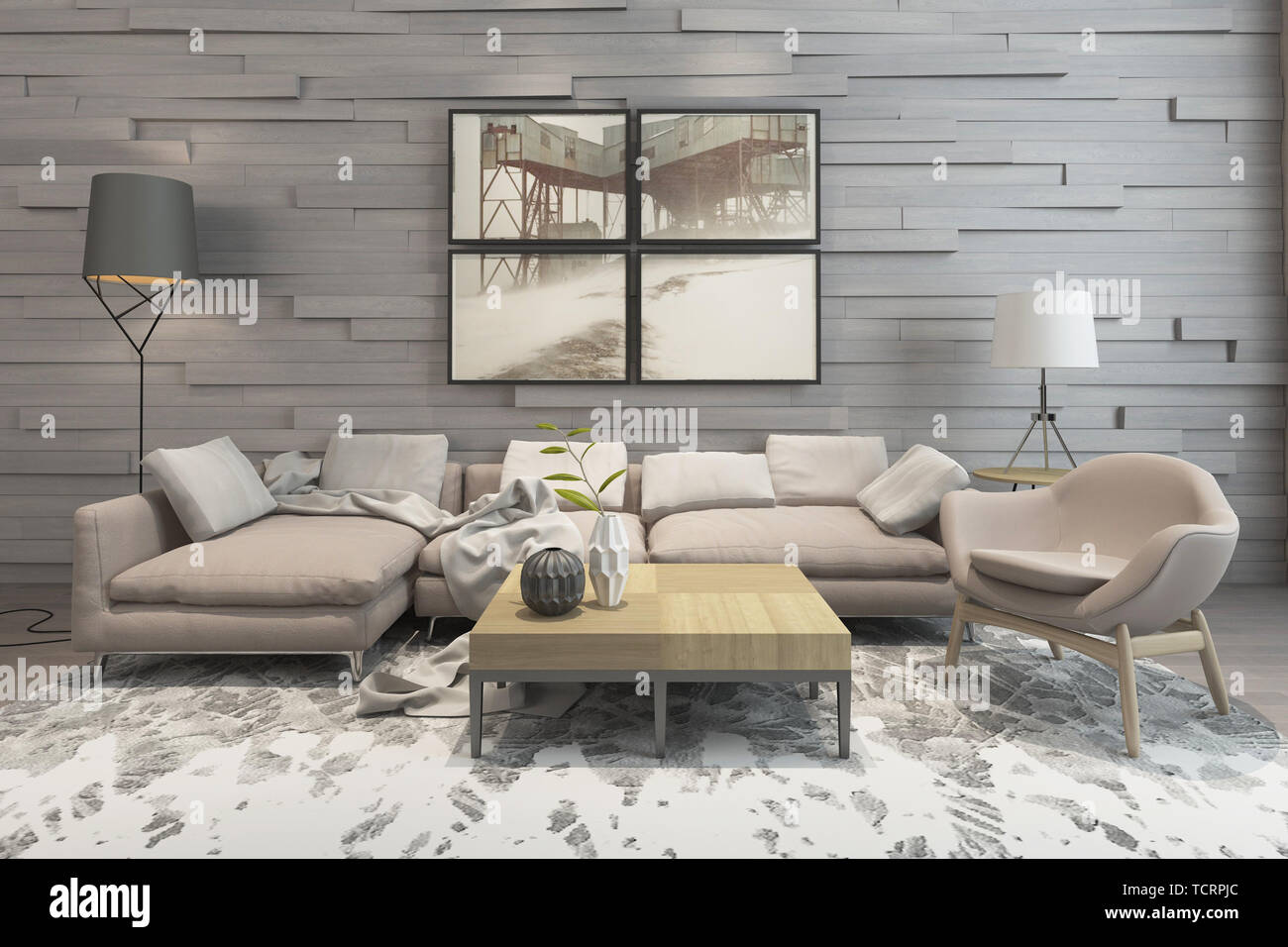 Interior design home decor scene Stock Photo - Alamy