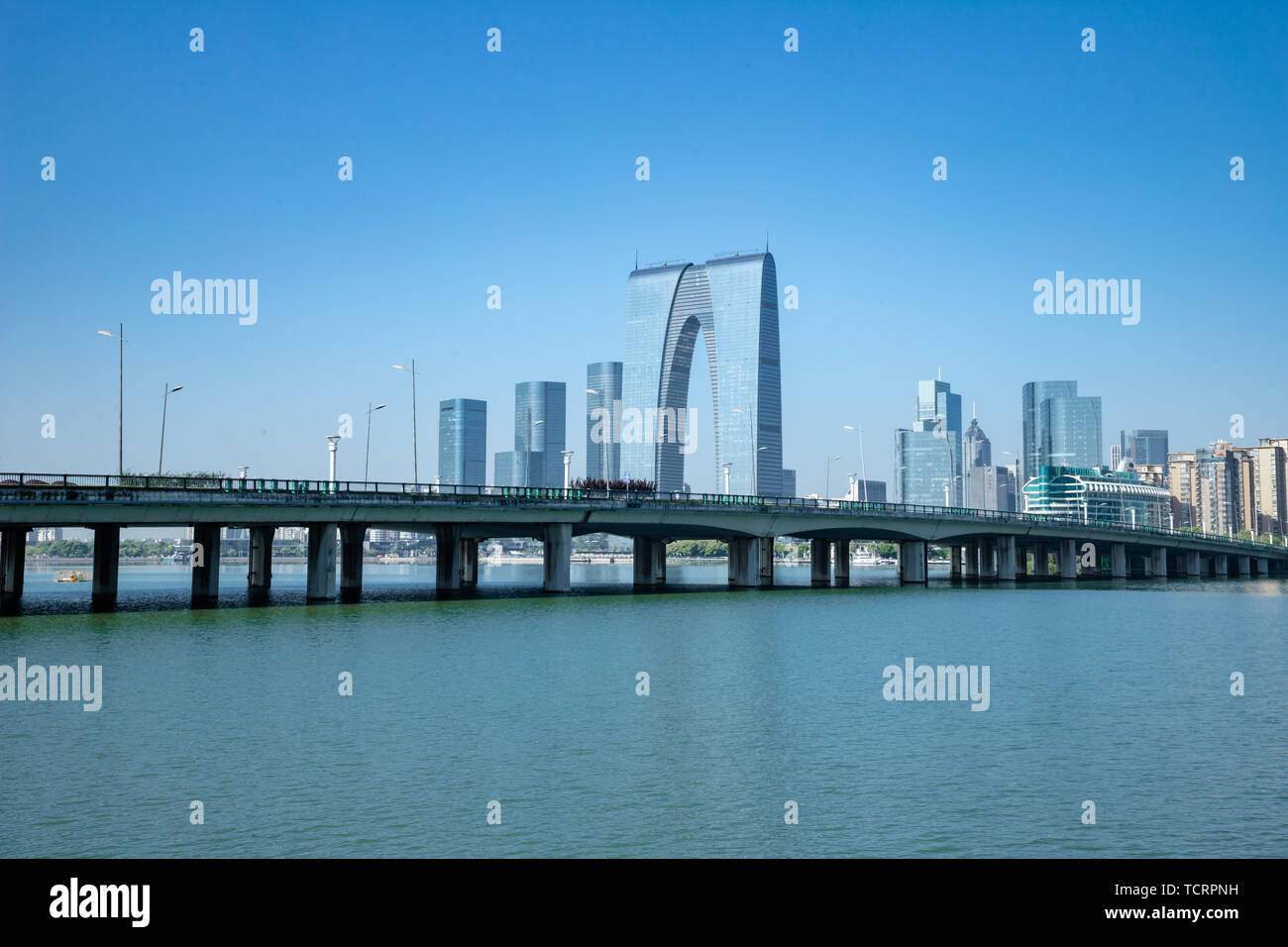 Oriental Gate Complex, Suzhou City Stock Photo - Alamy