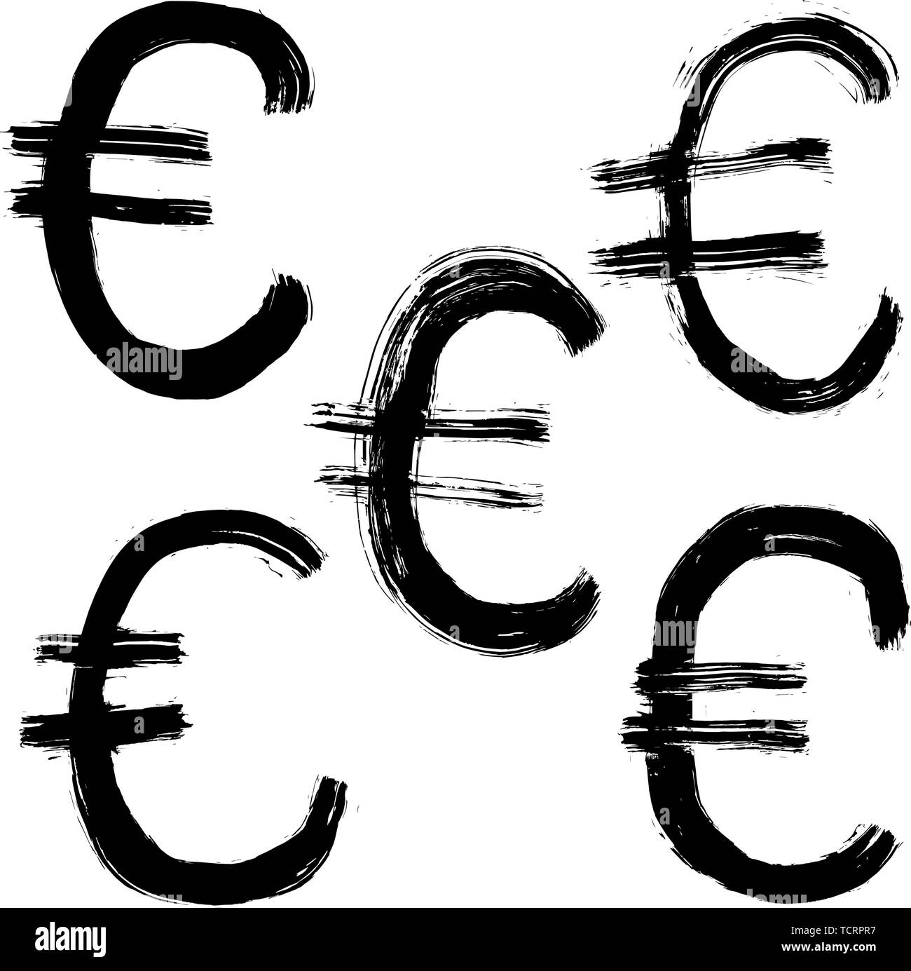 Euro Symbol Black