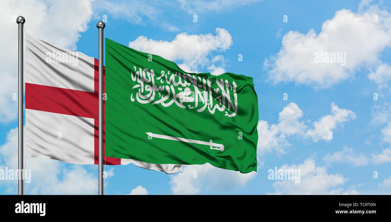 Saudi arabia england flag hi-res stock photography and images - Alamy