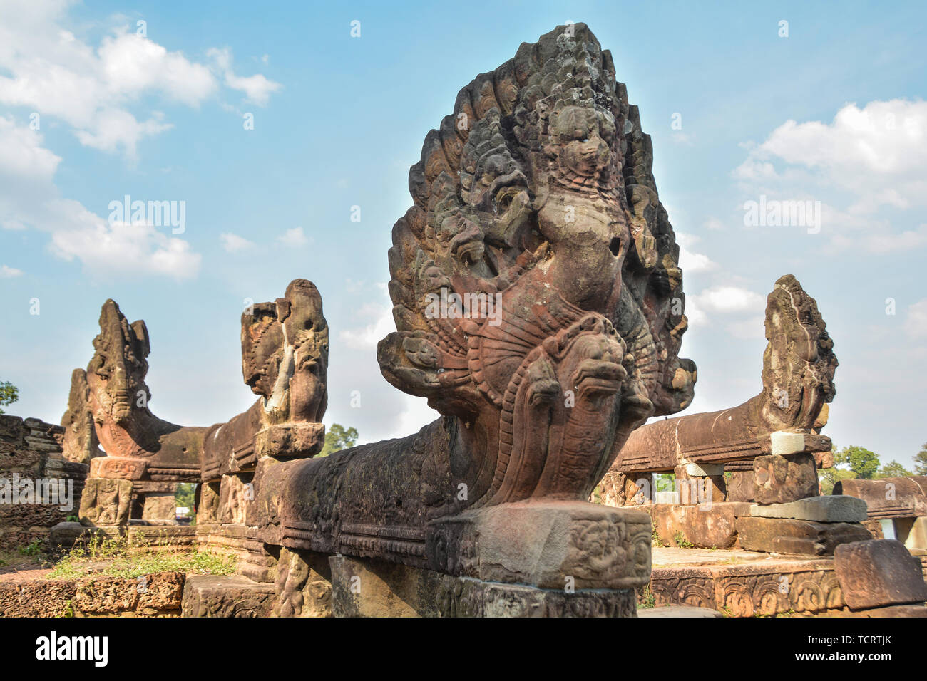 Angkor Wat Angkor's smile Stock Photo - Alamy