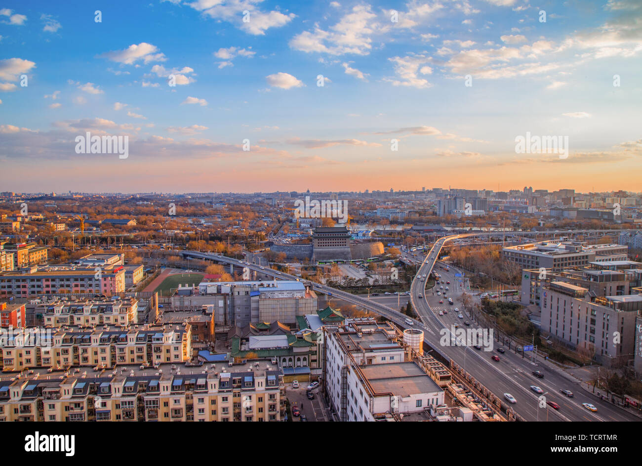 There are white clouds on the Desheng Gate Stock Photo - Alamy