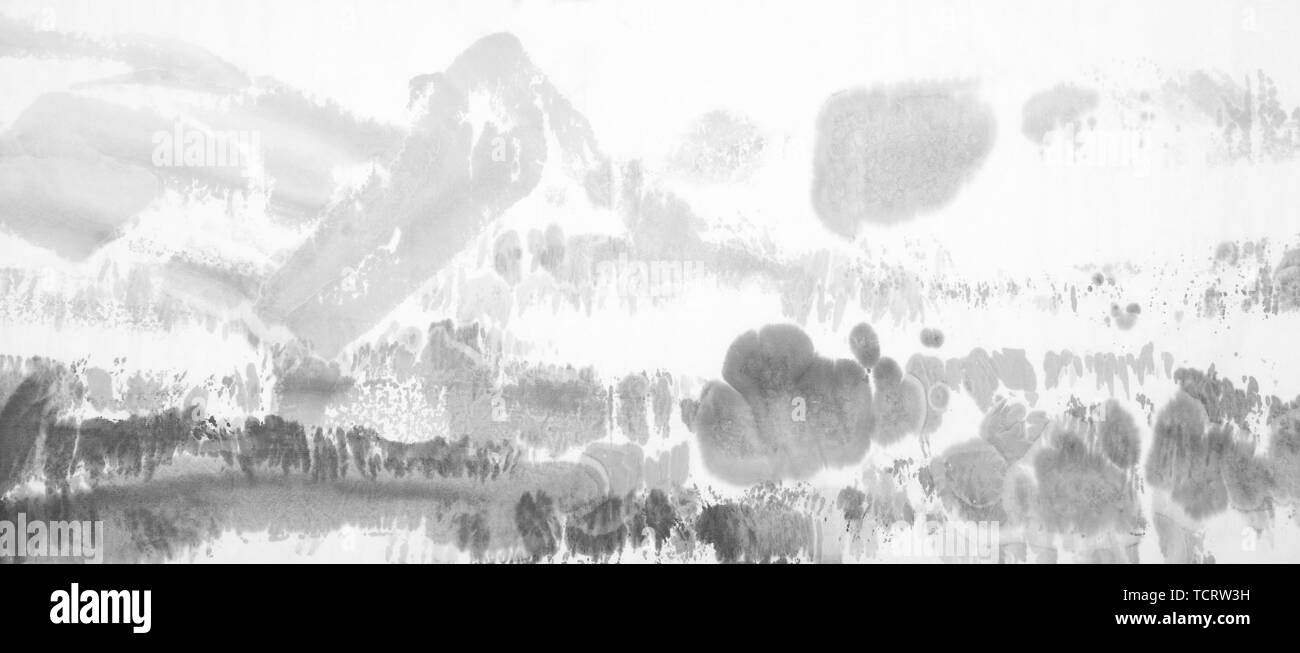 Abstract landscape ink background Stock Photo - Alamy