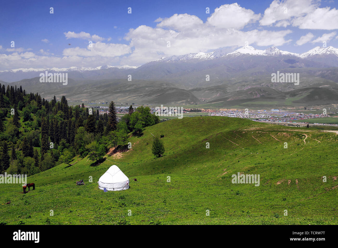 Scenery of Narati Prairie in Yili, Xinjiang Stock Photo - Alamy