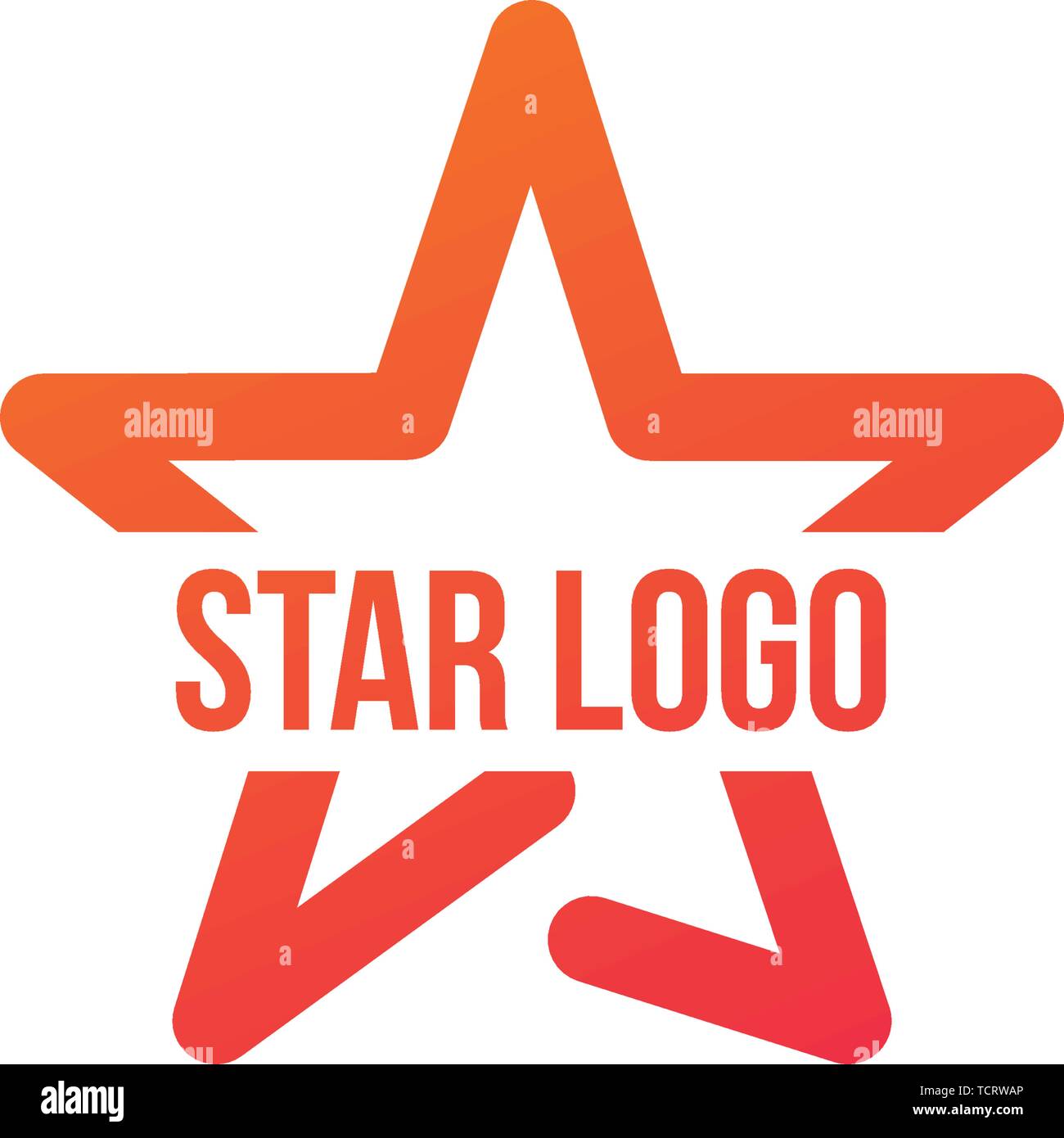 Star Logo Template, vector illustration isolated on white Stock Vector ...