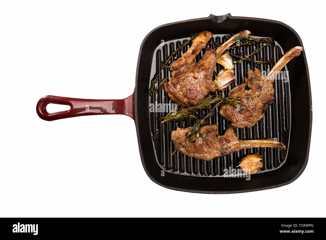 roast mutton steaks Stock Photo - Alamy