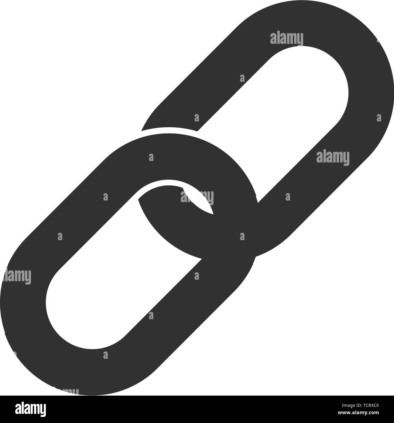Link icon. Hyperlink chain symbol. Vector illustration on white Stock ...