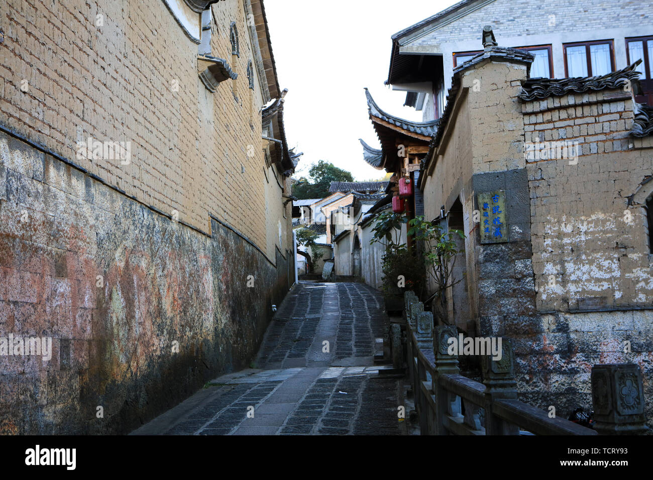 Landscape of Heshun Ancient Town, Tengchong City, Yunnan Province Stock ...