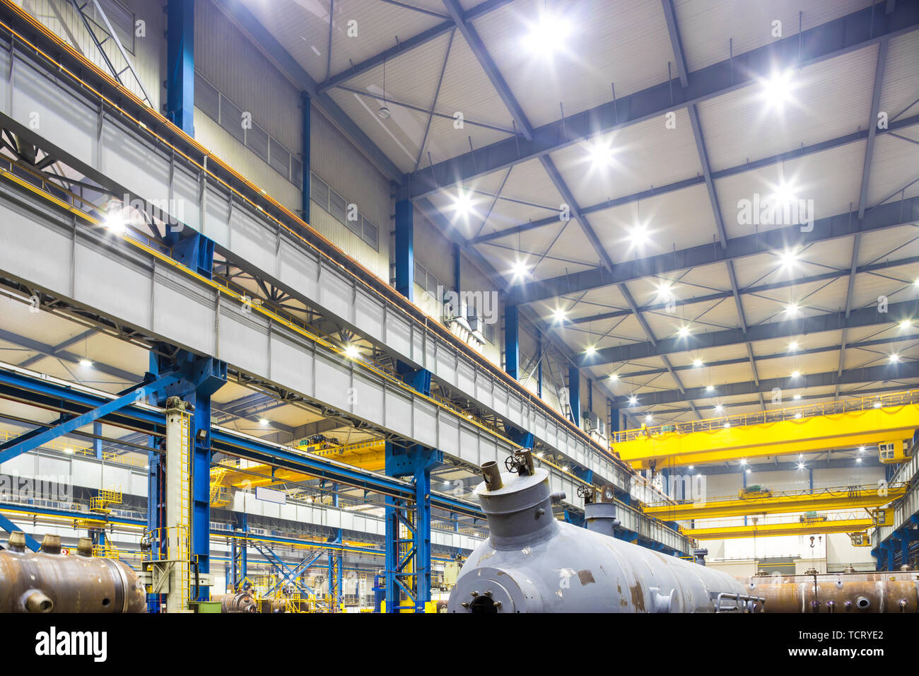 Interior of factory workshop Stock Photo - Alamy