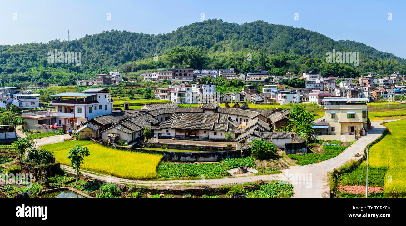 Overseas Chinese Township Village, Meizhou, Guangdong Stock Photo - Alamy