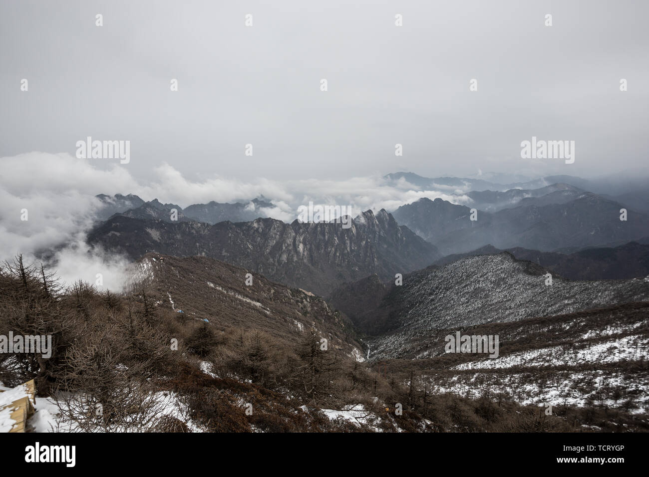Shaanxi Qinling Main Peak Taibai Mountain North-South Boundary Ridge ...