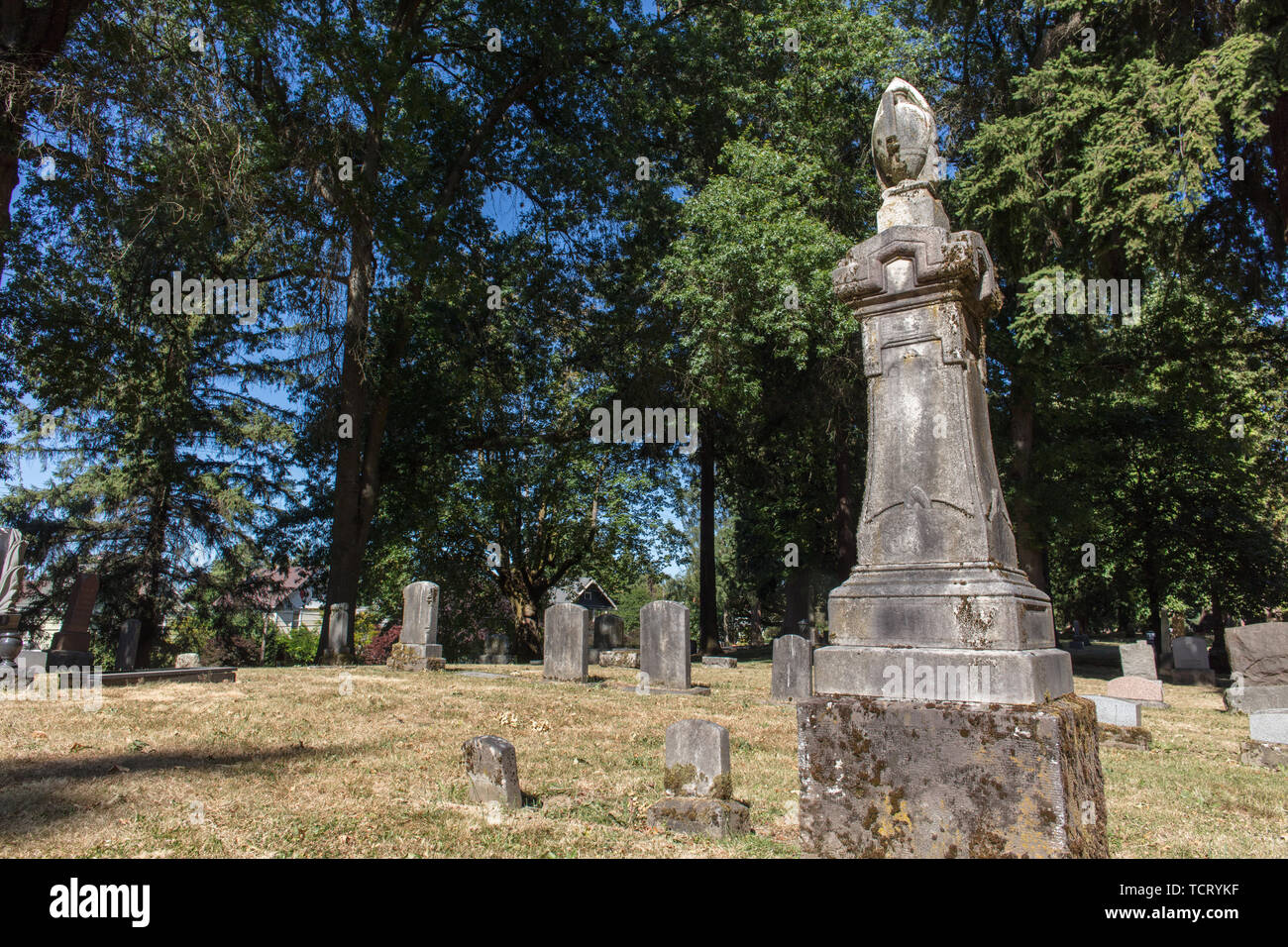 Portland cemetery, United States Stock Photo - Alamy