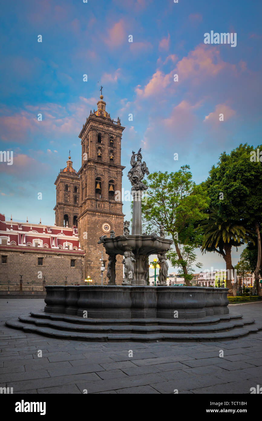 Puebla Cathedral is a Roman Catholic church in the city of Puebla, in ...