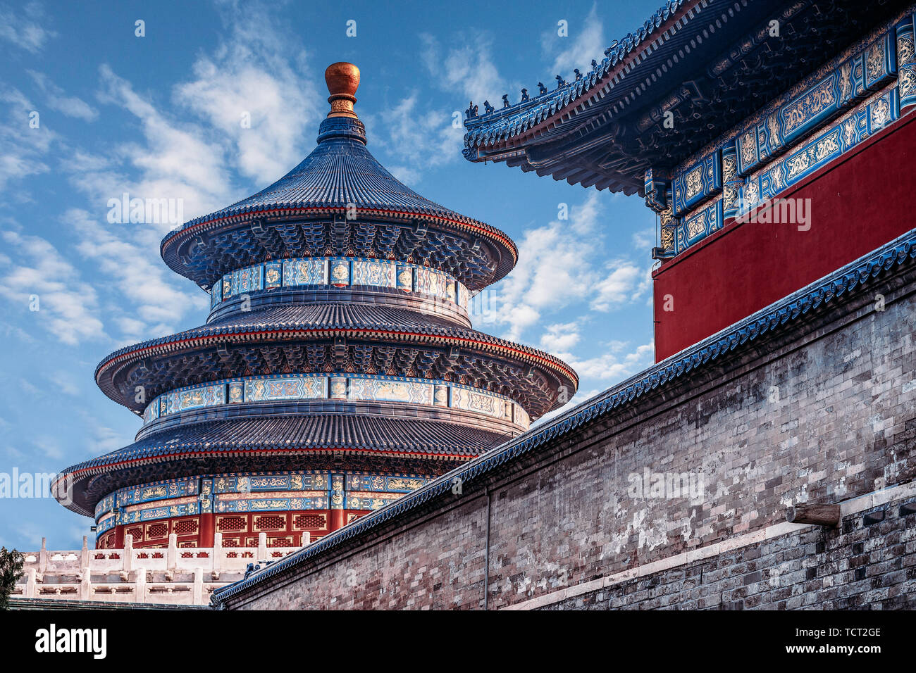 Spectacular close-up of Beijing Temple of Heaven Stock Photo - Alamy