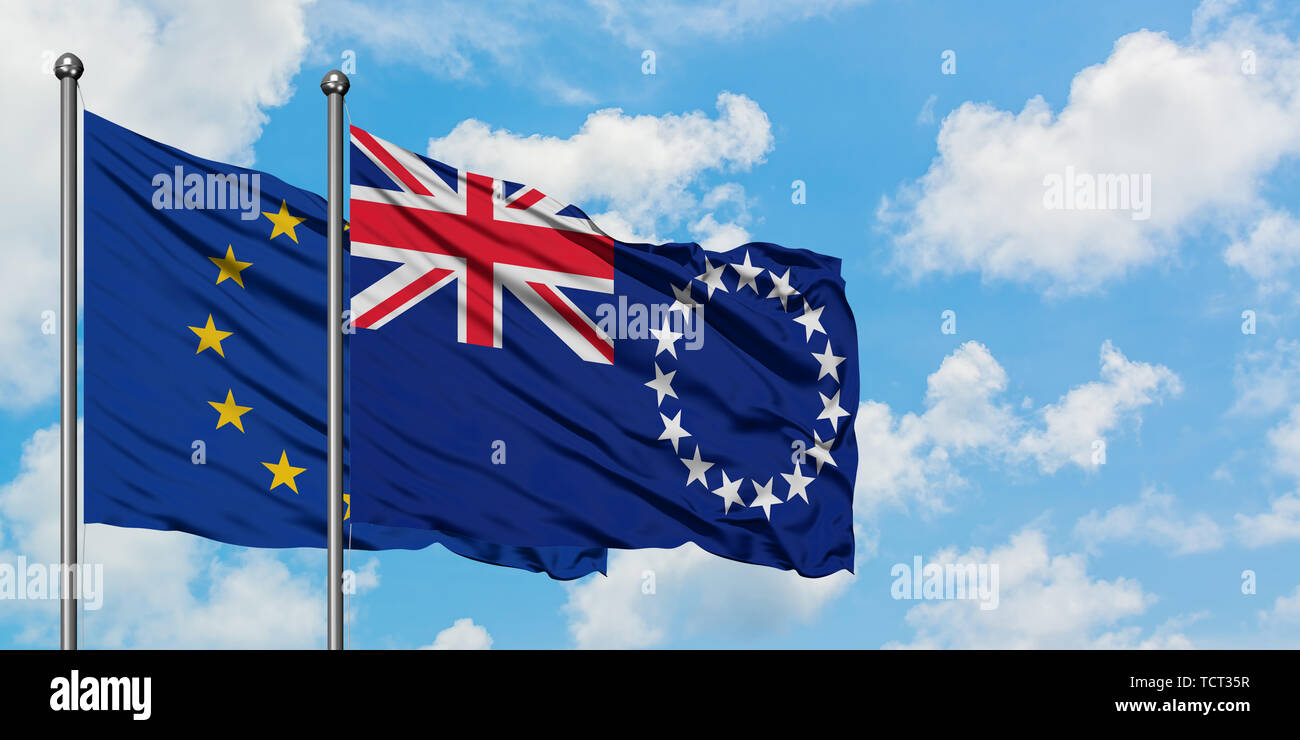 European union cook islands flag hi-res stock photography and images ...