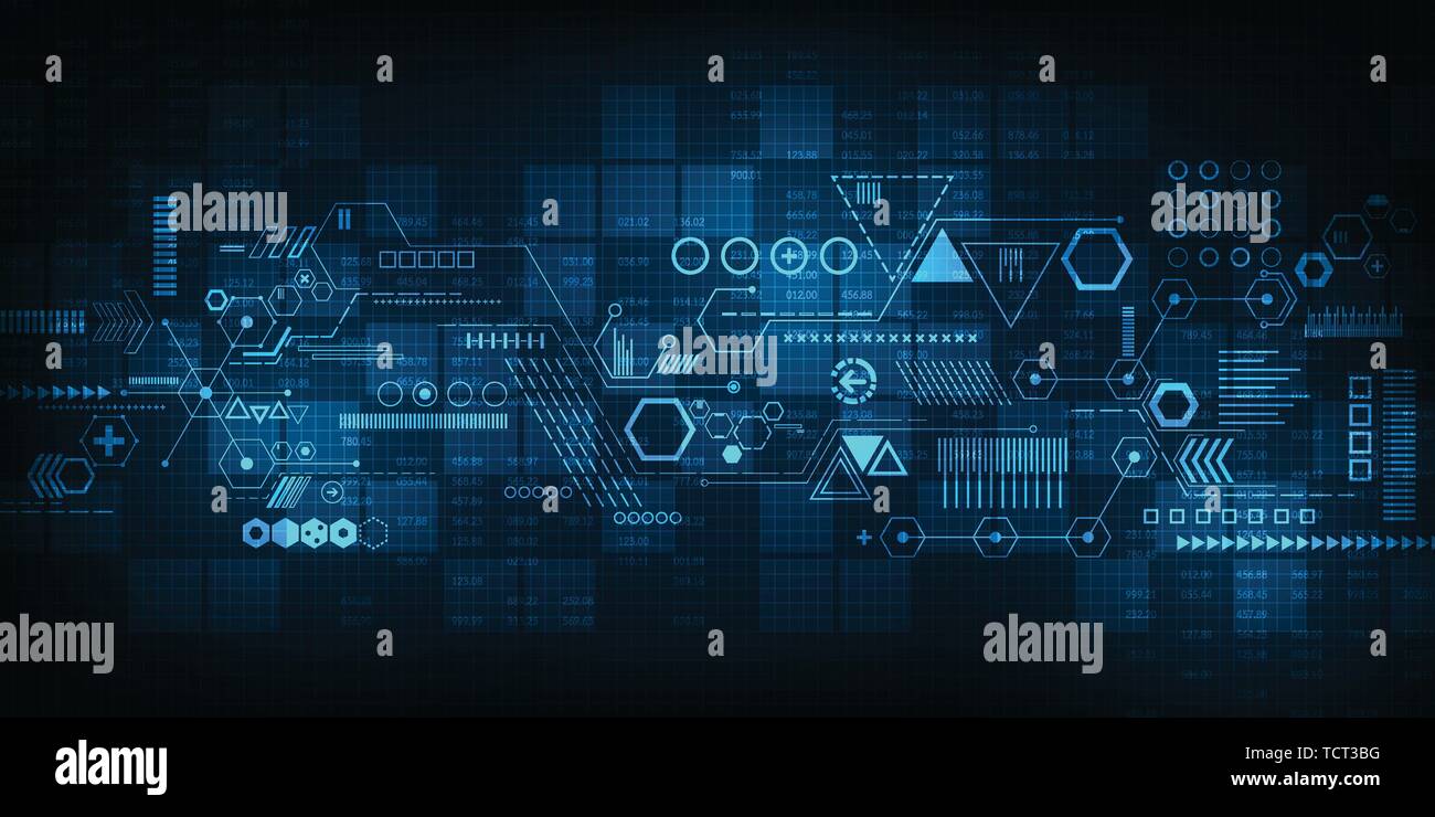 Vector background technology in the concept of digital Stock Vector ...