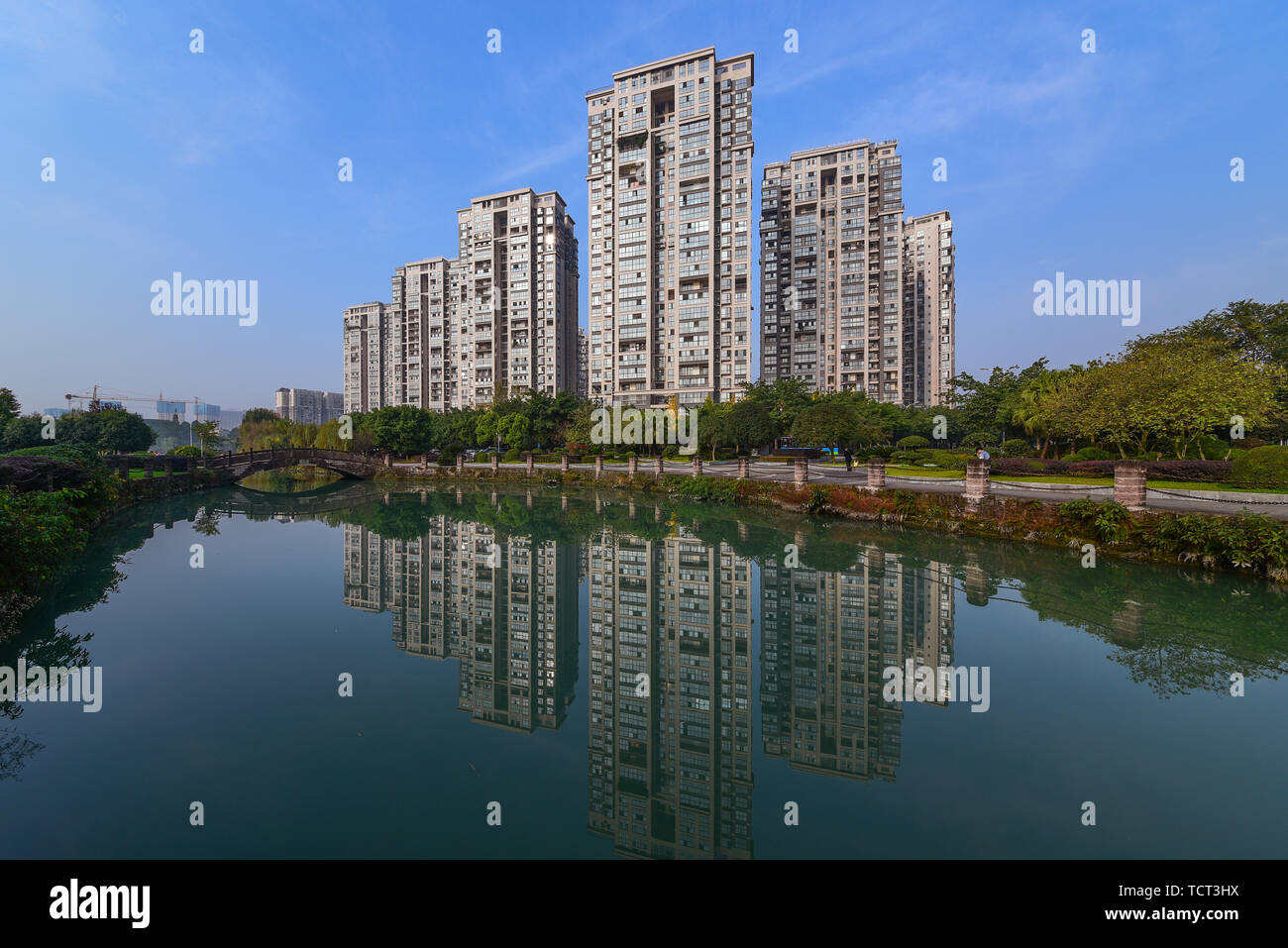Campus scenery of Xihua University Stock Photo - Alamy