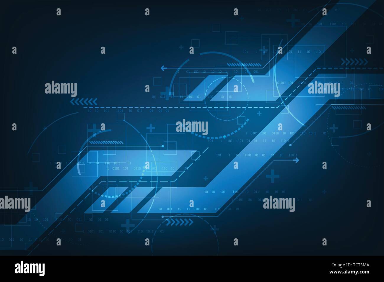 Vector background in the concept of technology Stock Vector Image & Art ...