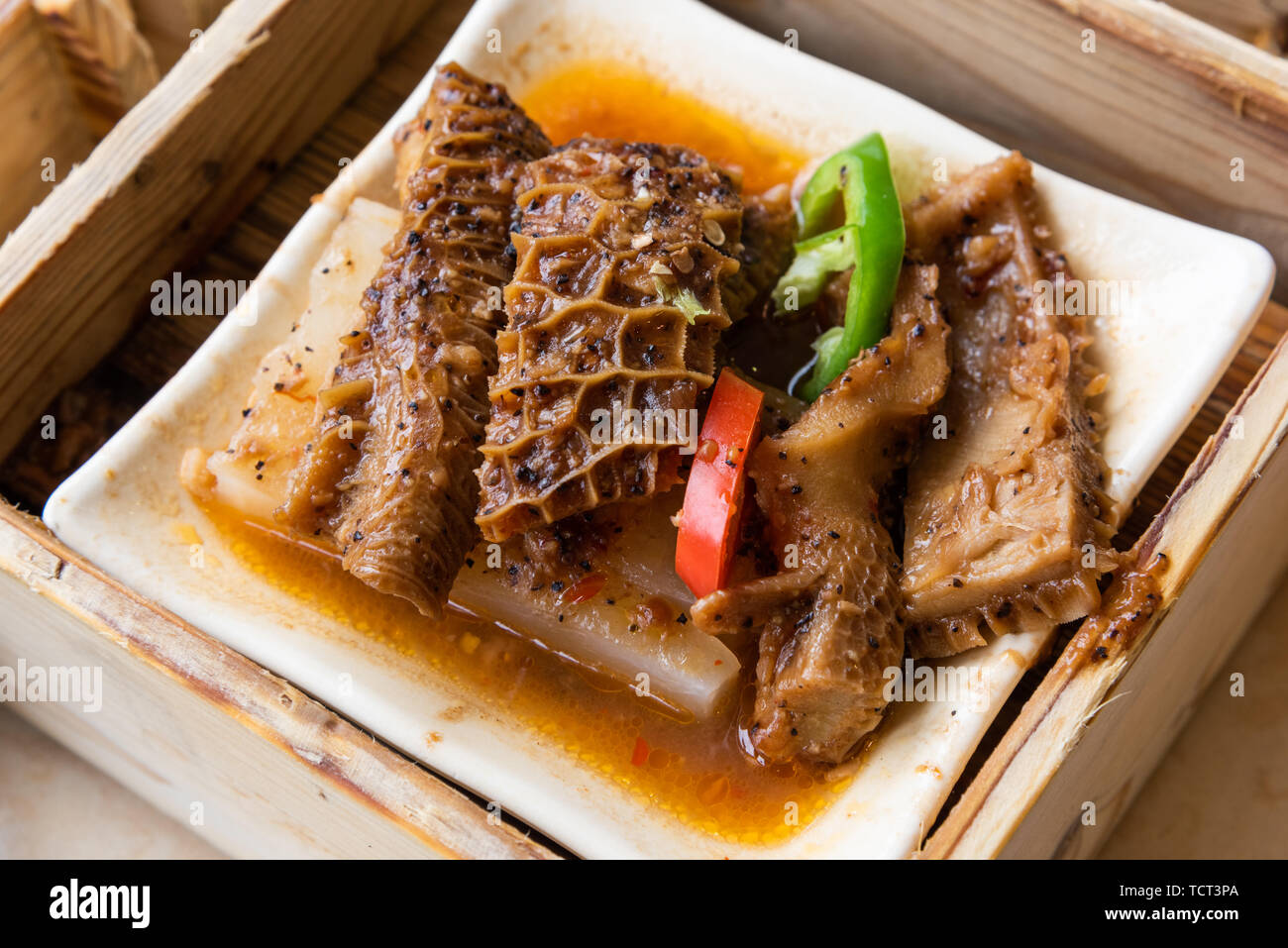 Cantonese breakfast beef leaves Stock Photo - Alamy