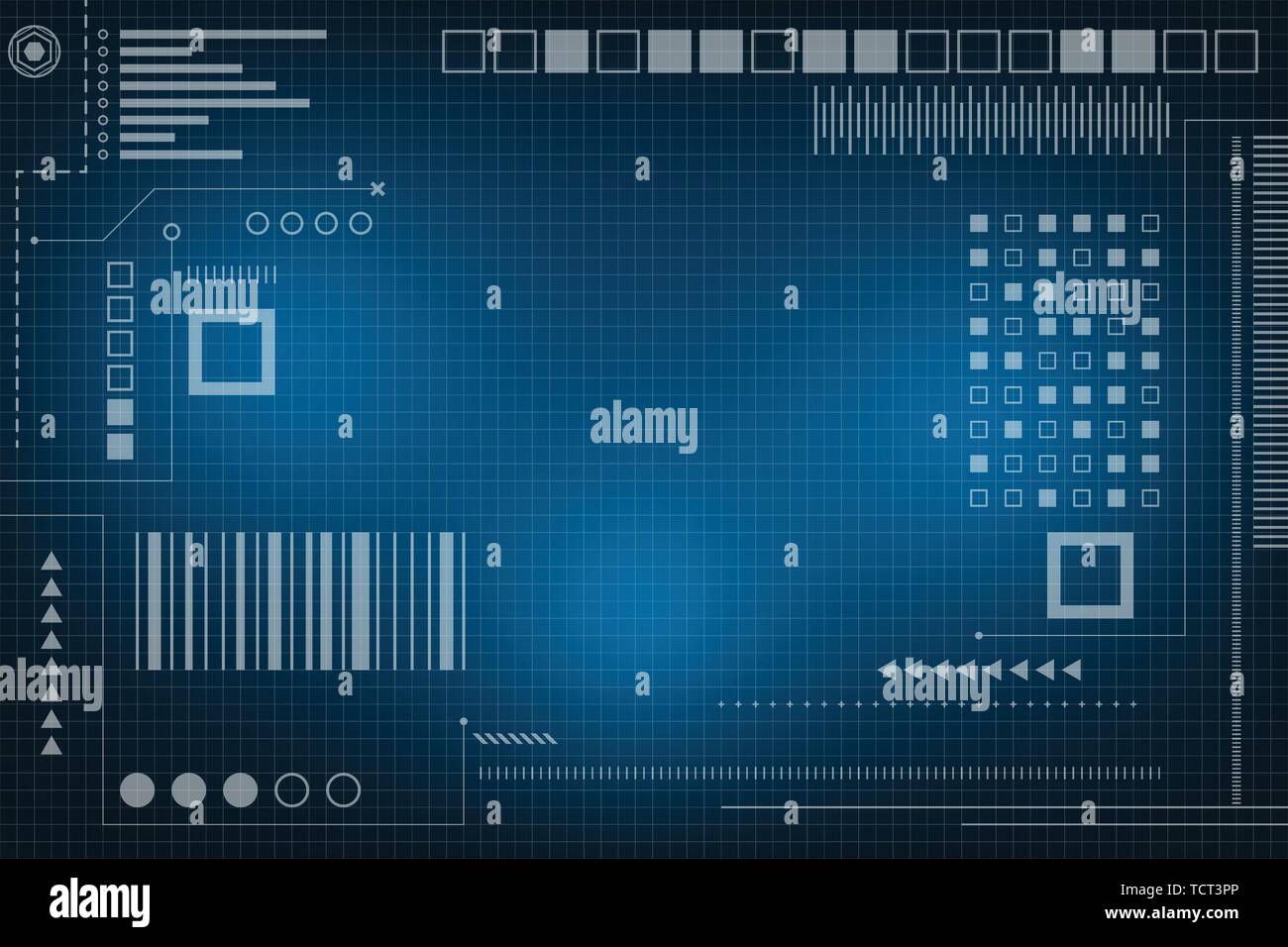 Vector interface used to tell details of various information Stock ...