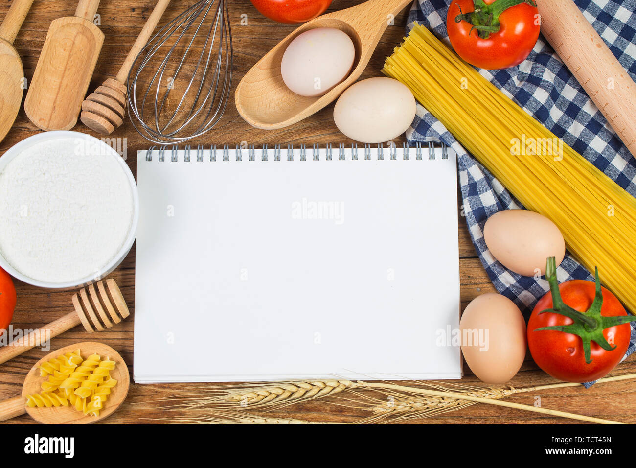 Kitchen concept cook ingredient paper hi-res stock photography and ...